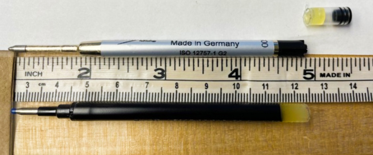 How to trim a Pilot G2 ink refill for a Short length pen – Tactile Support